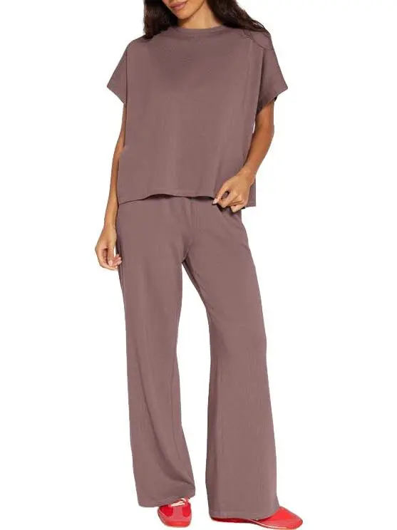NUUDS Muscle T-shirt & Sweatpants Set - Cocoa