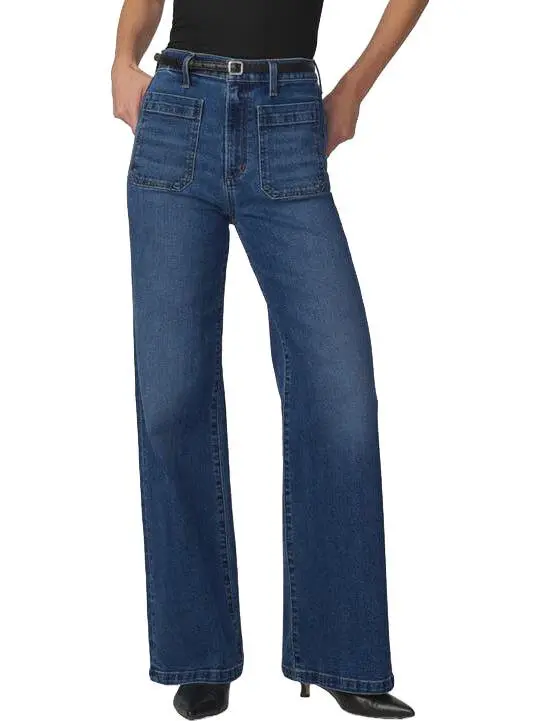 Joe's Jeans The Mia Patch Pocket High Waist Wide Leg Jeans - Endearing