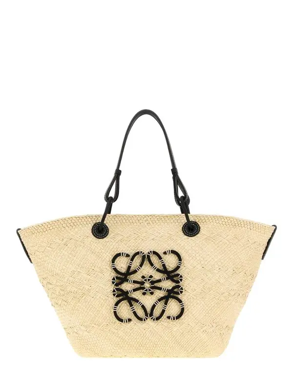 Loewe Raffia Bucket Bag - Brown