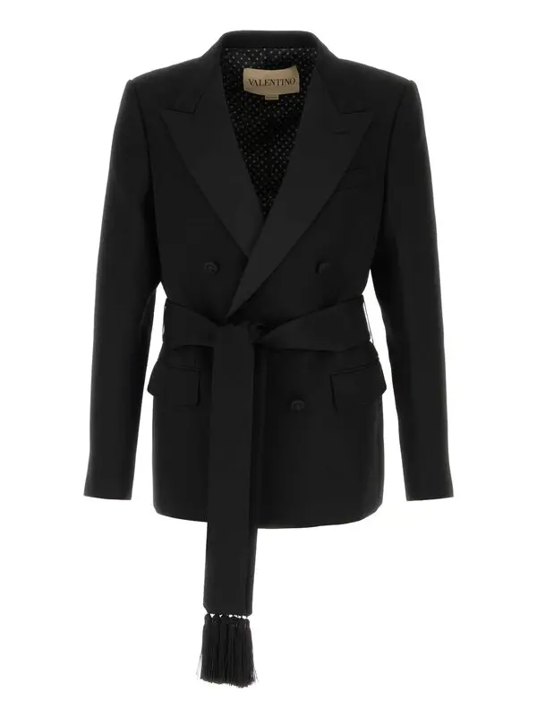 Valentino Garavani Wool Blazer - Black