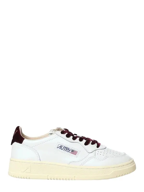 AUTRY Medalist Low Top Sneakers - White/fig