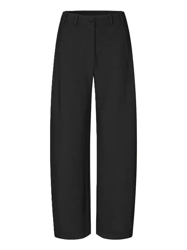 Stine Goya Sharp Pleat Wide Leg Trousers - Black