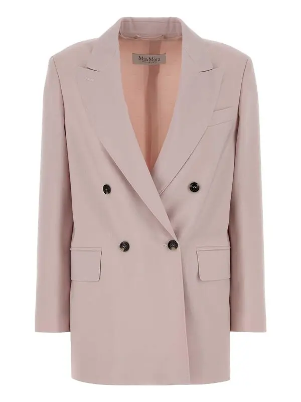 Max Mara Lilac Wool Blend Ombrrosa Blazer - Purple