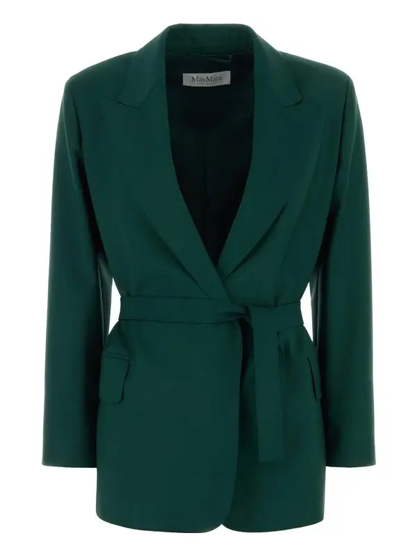 Max Mara Wool Blazer - Green