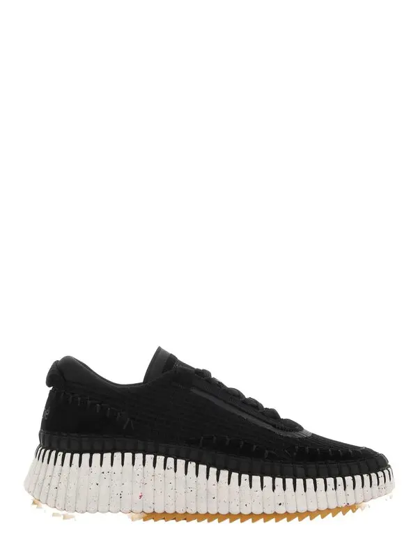 Chloé Fabric Nama Sneakers With Recycled Sole - Black