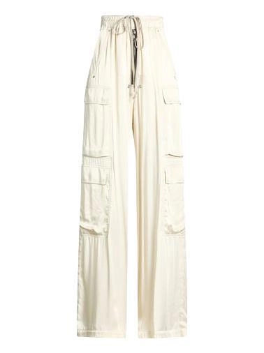 Rick Owens Acetate Viscose Cargo Pants - Ivory