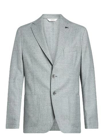 PAOLONI Blazer Size Wool, Elastane - Grey