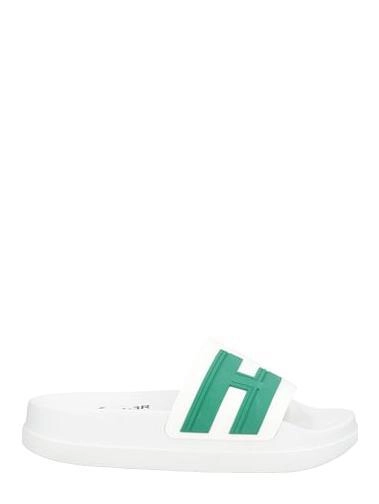 Hogan Rubber Pool Slides With Logo Detail - White