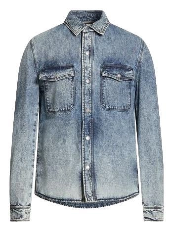 MOORER Denim Shirt Size Cotton - Blue
