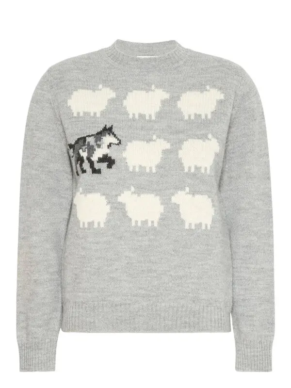 Max Mara Alpaca And Wool-blend Sweater - Light Gray
