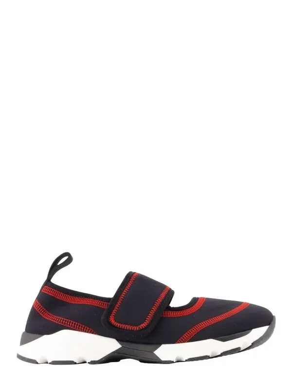 Marni Round Toe Mary Jane Sneakers - Black