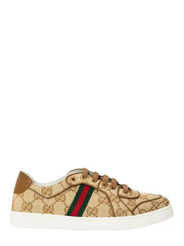 Gucci Low Top Allover Monogram Lace-up Sneakers - No