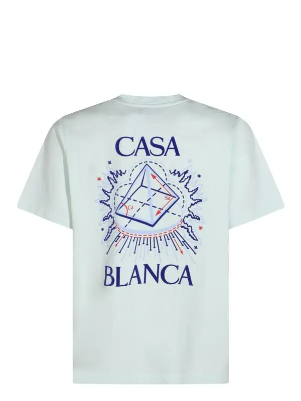 Casablanca Logo-print T-shirt - Ice-blue