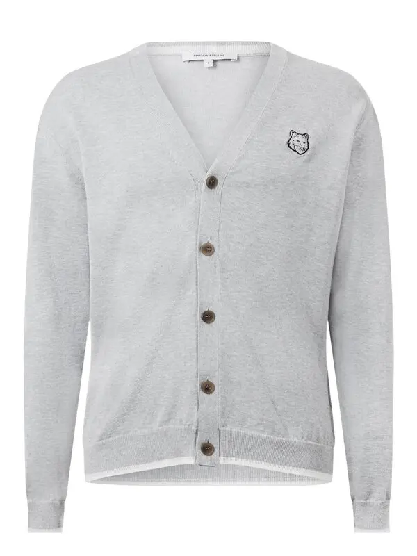 Maison Kitsuné Bold Fox Head Patch Regular Cardigan - No