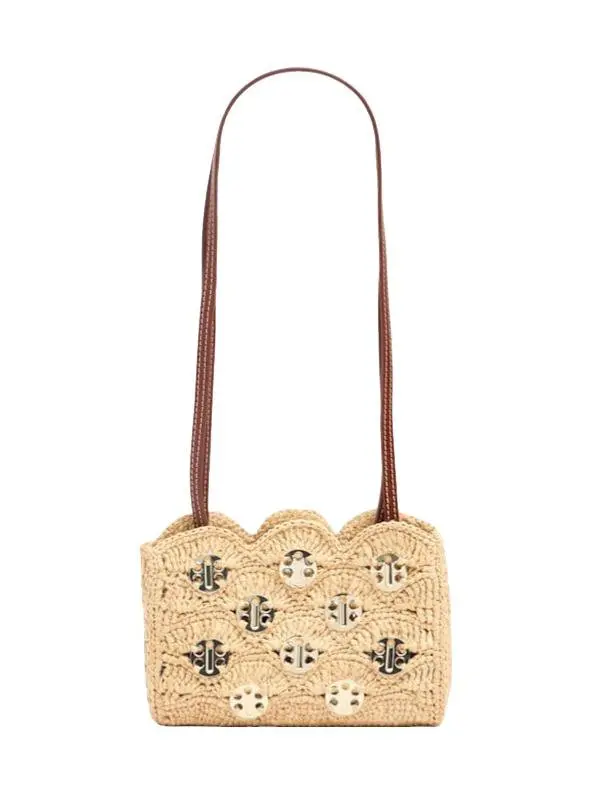Rabanne Woven Shoulder Bag With Decorative Details - No
