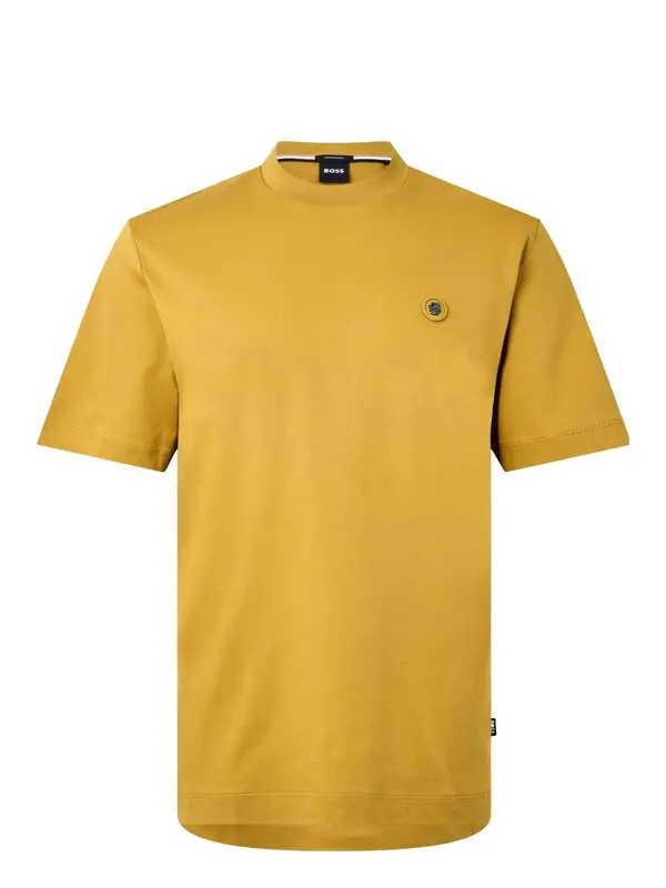 Hugo Boss T-shirt With Logo Detail - Yellow