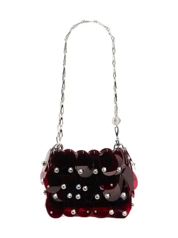 Rabanne Shoulder Bag With Chain Handle - Black