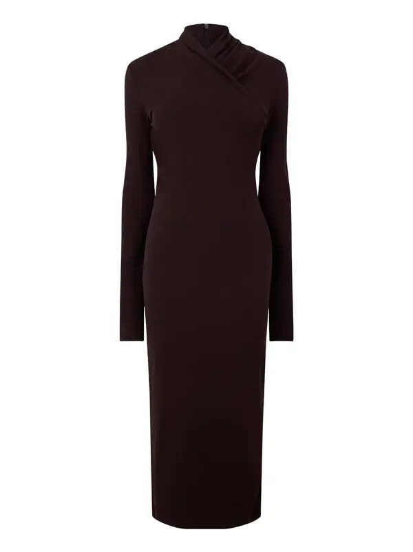 Max Mara Long Sleeve Midi Dress - No