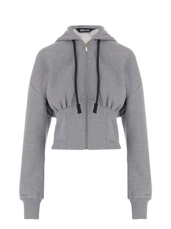 Just Cavalli Zip-up Hoodie - Grey