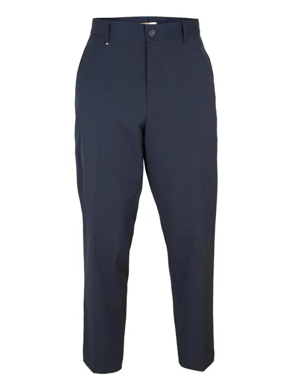Hugo Boss Button-zip Waist Tailored Suit Trousers - Blue