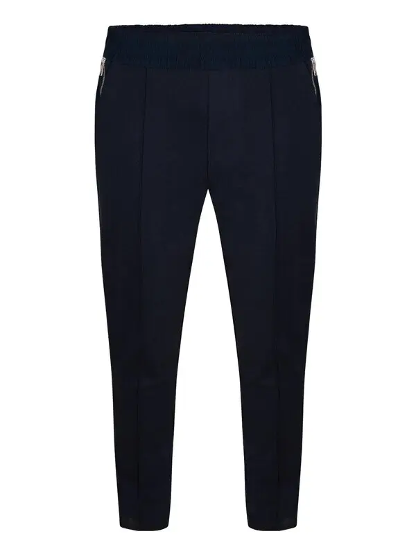 Hugo Boss Elasticated Waist Knit Trousers - Blue
