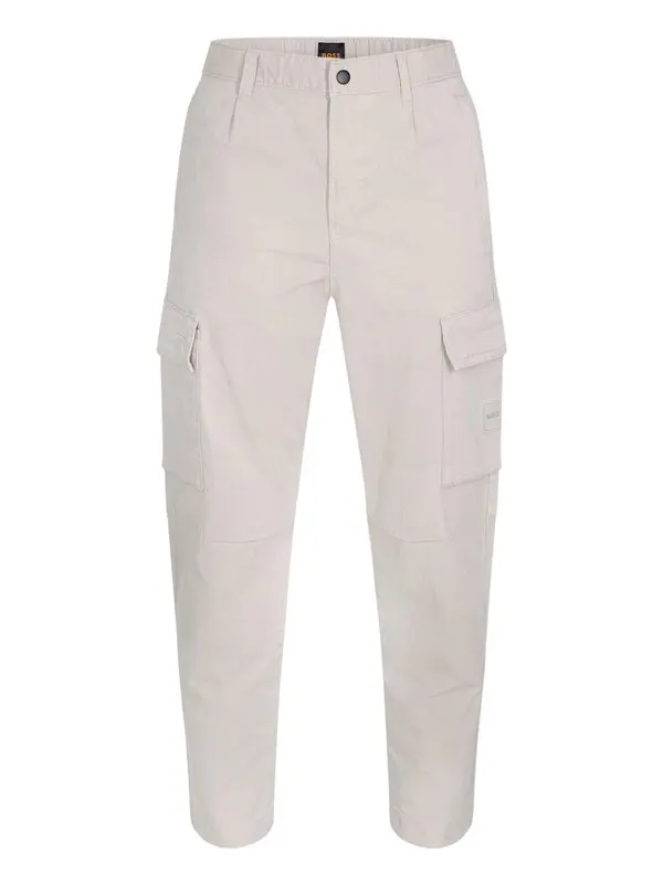 Hugo Boss Button-zip Waist Straight-leg Cargo Trousers - No
