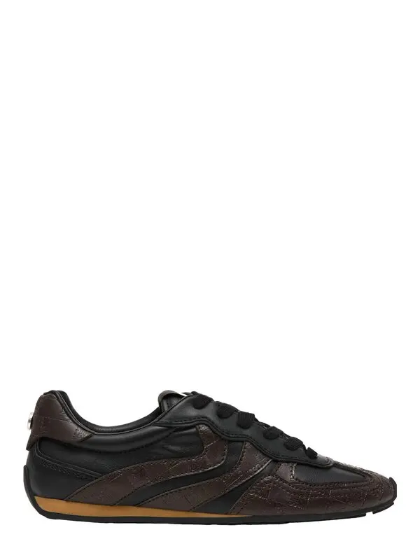 Steve Madden Low Top Lace Up Sneakers - Black