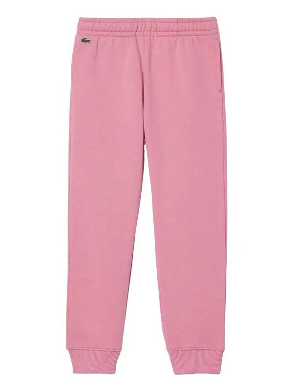 Lacoste Elastic Waist Jogger Pants With Embroidered Logo - Pink