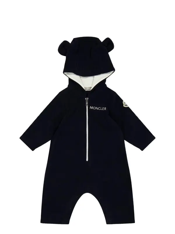 Moncler Hooded Onesie - Black