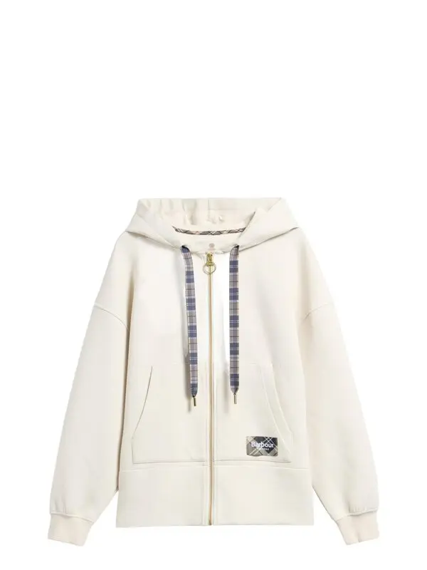 Barbour Plaid Detail Zip-up Hoodie - No