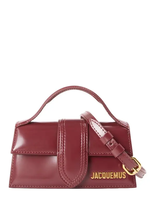 Jacquemus Le Bambino Crossbody Bag In Plain Leather - Red
