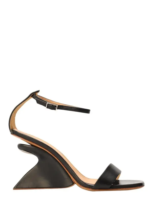 Off-White Sculptural Heel Sandals - Black