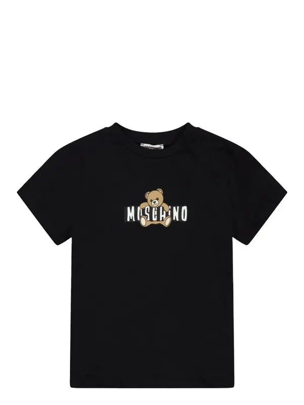 Moschino Crewneck Short Sleeve T-shirt With Bear Graphic - Black
