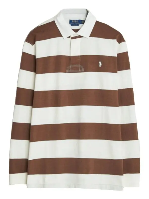 Polo Ralph Lauren Striped Jersey Rugger - Beige/brown