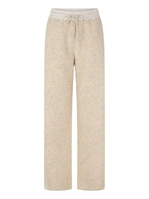 Moncler Elastic Waist Wide-leg Trousers - Nude