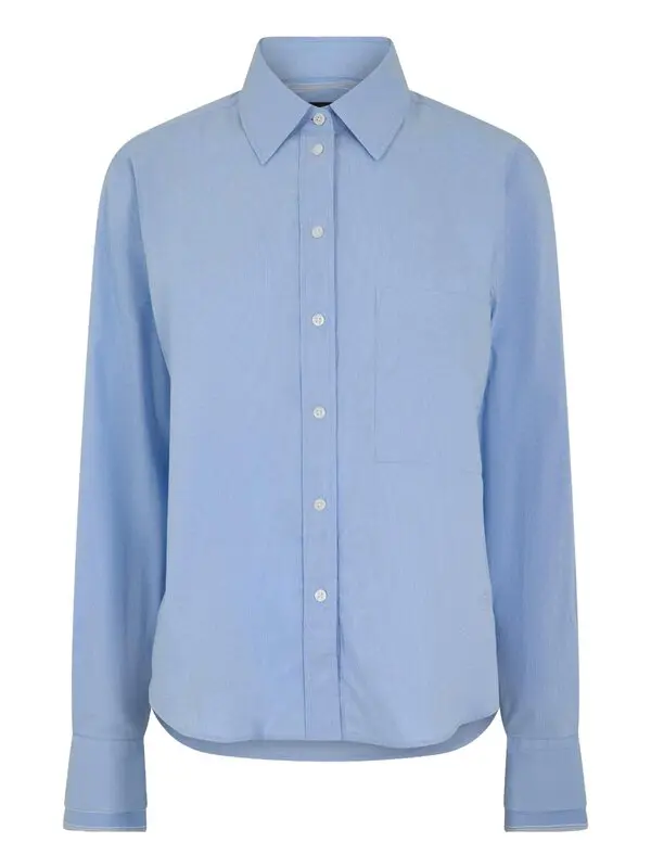 Hugo Boss Long Sleeve Collared Shirt - Blue