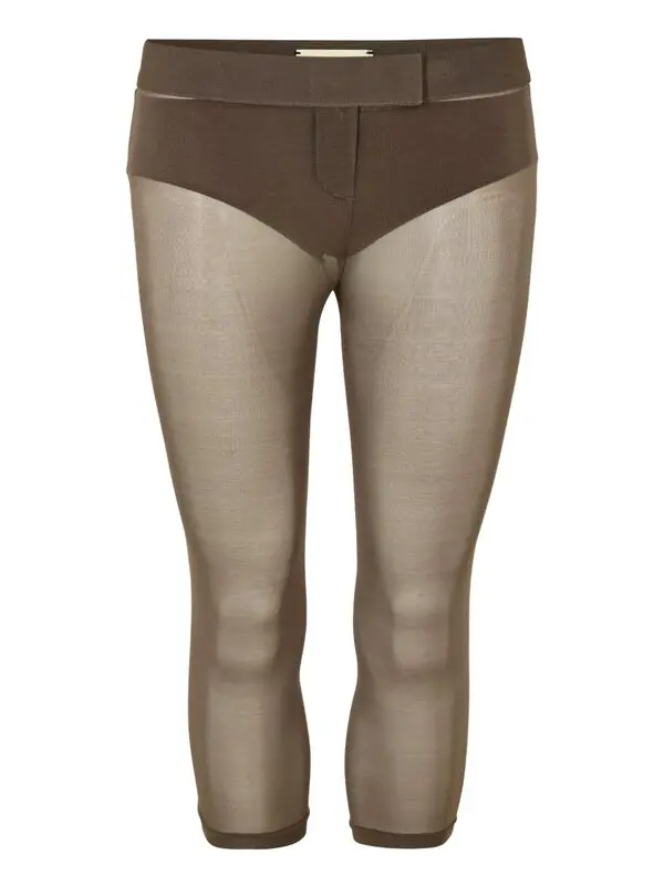 Magda Butrym Solid Color Stretch Leggings - Brown