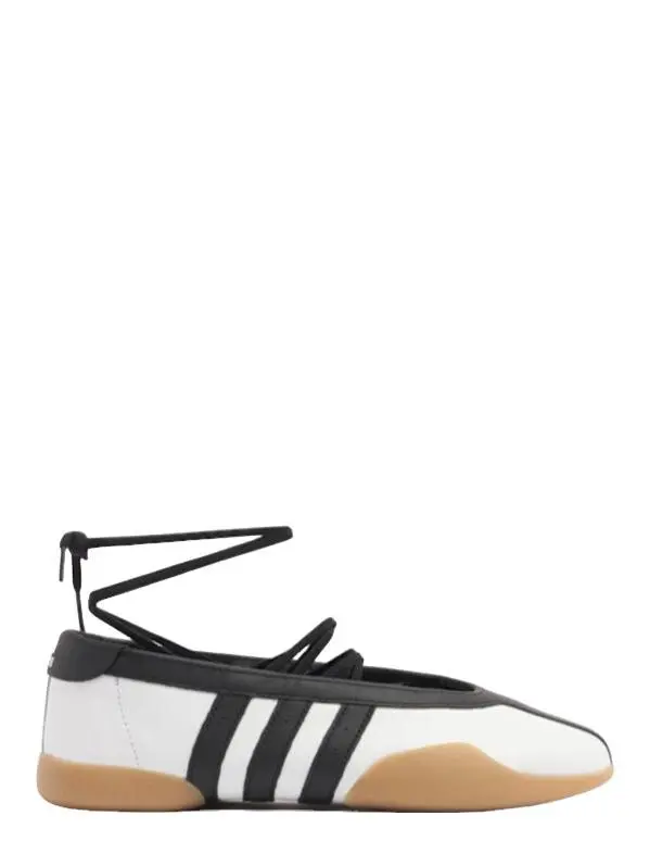 ADIDAS ORIGINALS Lace-up Ankle Tie Ballet Flats - Black