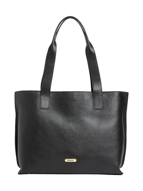 Barbour Alder Leather Tote - Black