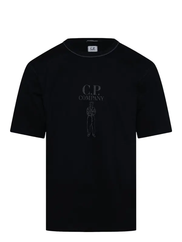 C.P. COMPANY Printed T-shirt - Black