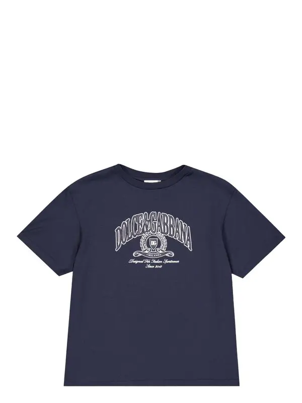 Dolce & Gabbana Printed Cotton T-shirt - Black