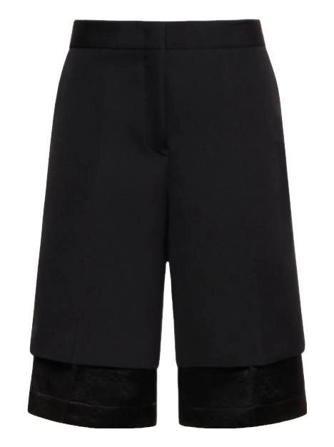 JIL SANDER High-waisted Wide-leg Shorts With Rolled Hem - No