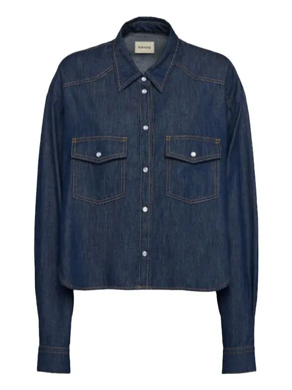 Khaite Classic Collar Denim Shirt - Blue