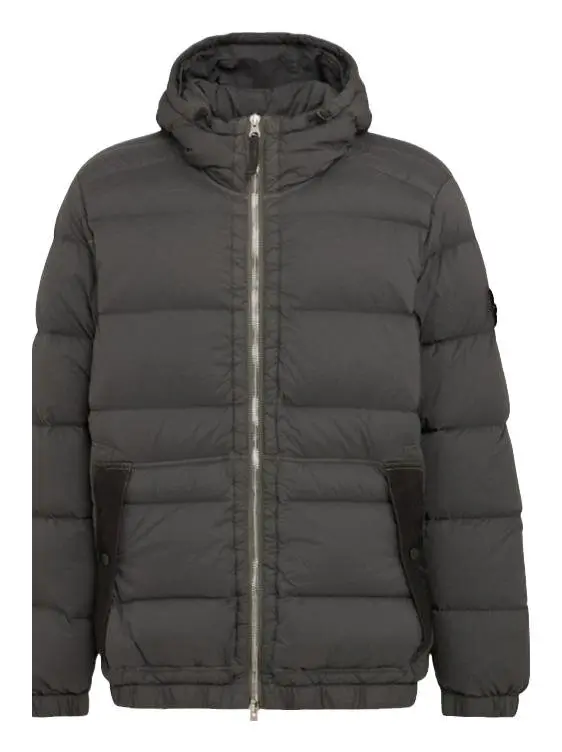 Stone Island Hooded Short Jacket - Black