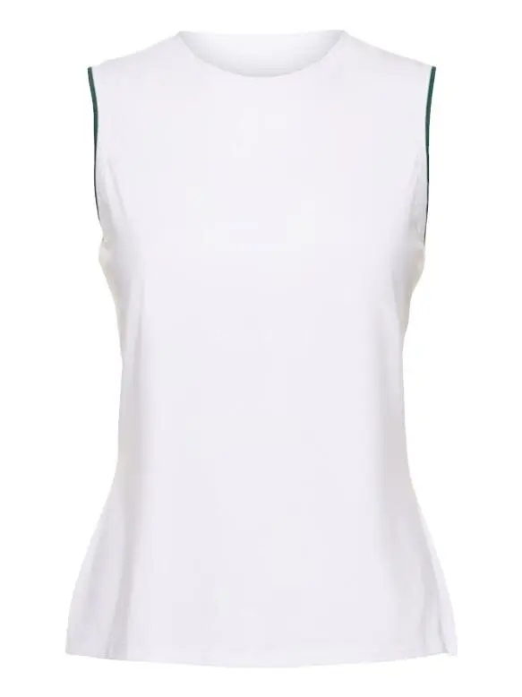 Varley Wide Strap Top - White
