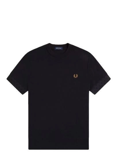 Fred Perry Crewneck Shortsleeve Top - Black