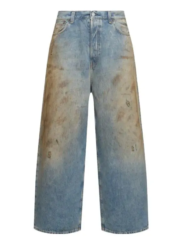 Acne Studios High-waisted Straight-leg Jeans - Gray