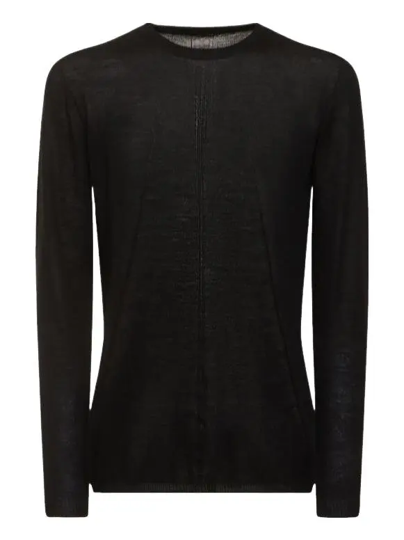 Rick Owens Crewneck Long Sleeve Knit Sweater - No