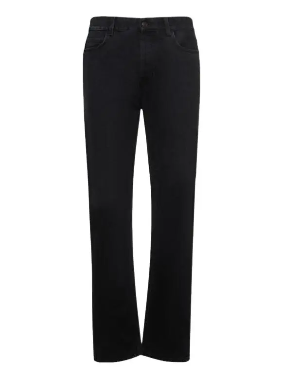 THE ROW Mid-rise Straight-leg Jeans - Black