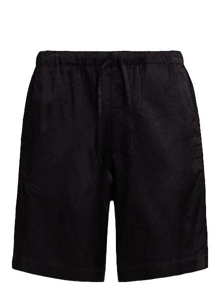 Dries Van Noten Bermuda Shorts With Drawstring Waist - Black